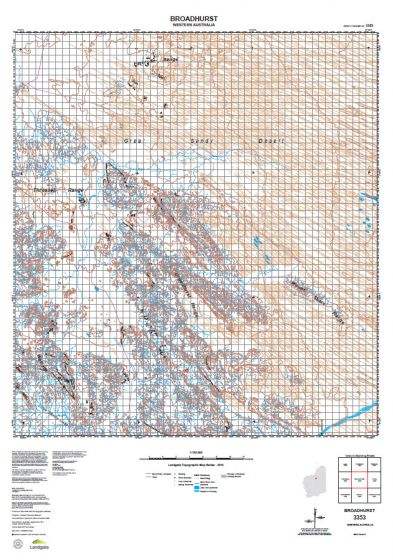 Buy 3353 Broadhurst Topographic Map by Landgate (2015) – The Chart ...
