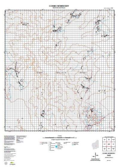 Buy 3442 Cosmo Newberry Topographic Map by Landgate (2015) – The Chart ...