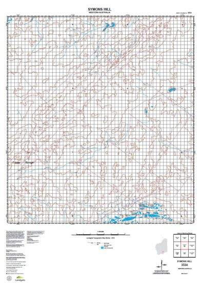 Buy 3534 Symons Hill Topographic Map by Landgate (2015) – The Chart ...