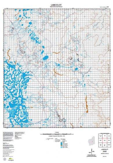 Buy 3545 Lancelot Topographic Map by Landgate (2015) – The Chart & Map Shop
