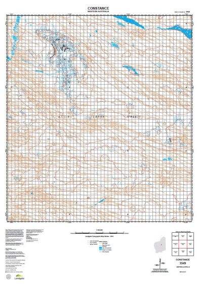 Buy 3549 Constance Topographic Map by Landgate (2015) – The Chart & Map ...