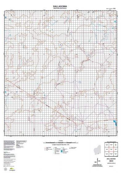 Buy 3633 Balladonia Topographic Map by Landgate (2015) – The Chart ...