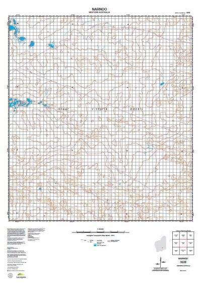 Buy 3638 Narnoo Topographic Map by Landgate (2015) – The Chart & Map Shop