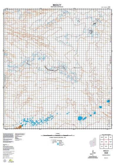 Buy 3648 Madley Topographic Map by Landgate (2015) – The Chart & Map Shop