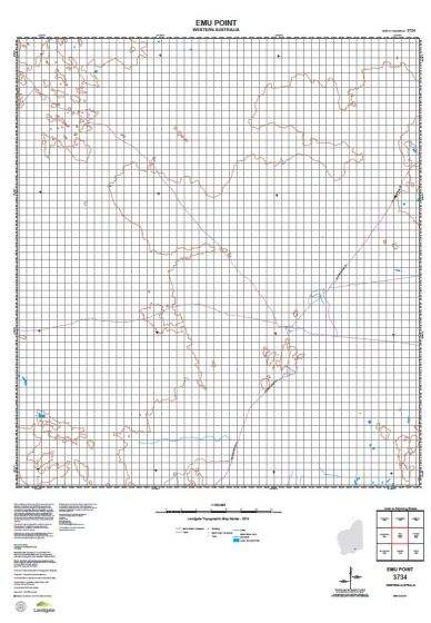 Buy 3734 Emu Point Topographic Map by Landgate (2015) – The Chart & Map ...