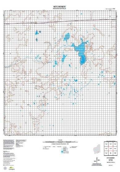 Buy 3735 Kitchener Topographic Map by Landgate (2015) – The Chart & Map ...