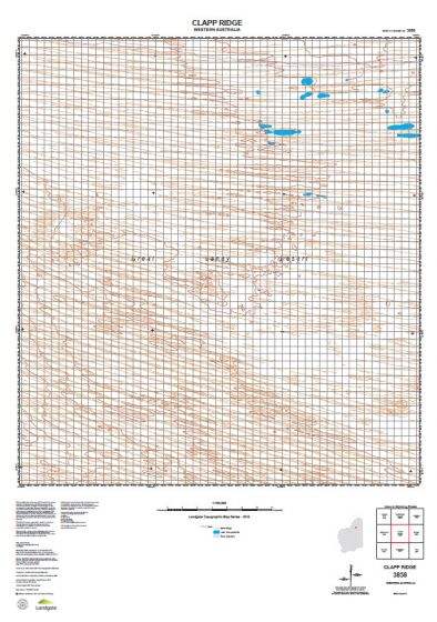 Buy 3858 Clapp Ridge Topographic Map by Landgate (2015) – The Chart ...