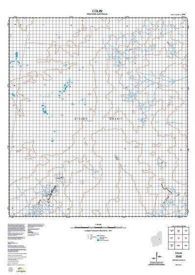 Buy 3948 Colin Topographic Map by Landgate (2015) – The Chart & Map Shop