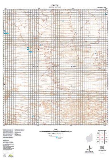 Buy 3958 Eileen Topographic Map by Landgate (2015) – The Chart & Map Shop
