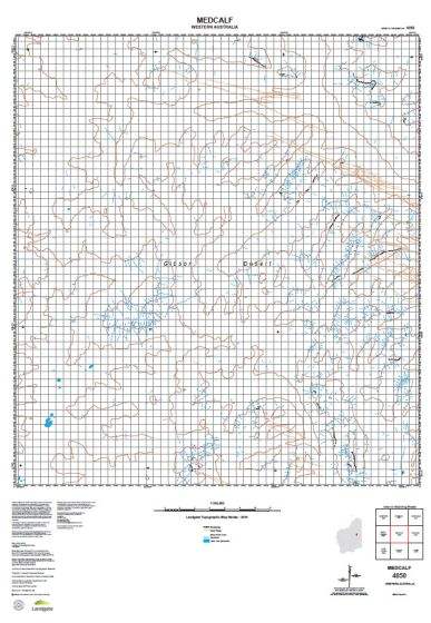 Buy 4050 Medcalf Topographic Map by Landgate (2015) – The Chart & Map Shop