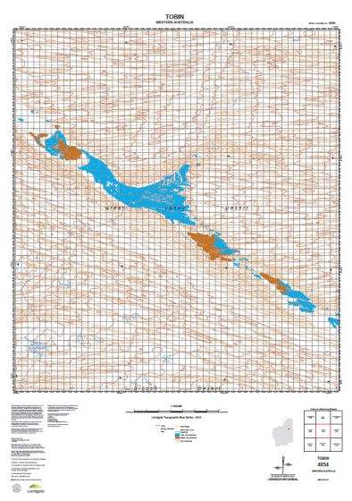Buy 4054 Tobin Topographic Map by Landgate (2015) – The Chart & Map Shop