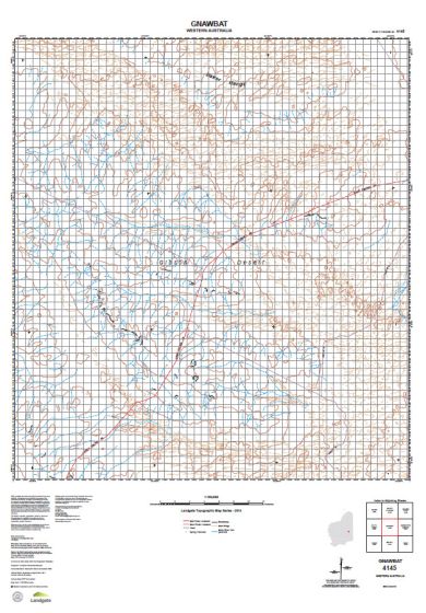 Buy 4145 Gnawgat Topographic Map by Landgate (2015) – The Chart & Map Shop