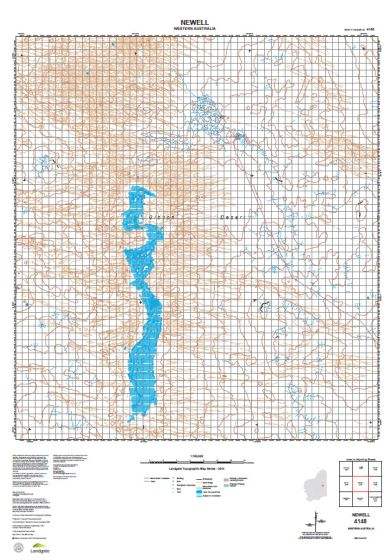 Buy 4148 Newell Topographic Map by Landgate (2015) – The Chart & Map Shop