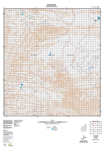 Buy 4156 Kudarra Topographic Map by Landgate (2015) – The Chart & Map Shop