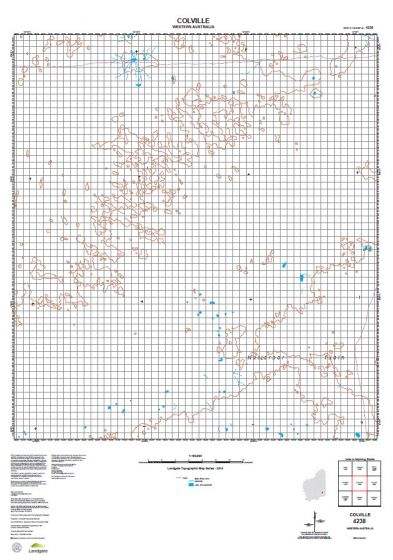 Buy 4238 Colville Topographic Map by Landgate (2015) – The Chart & Map Shop