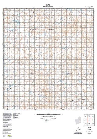 Buy 4244 Read Topographic Map by Landgate (2015) – The Chart & Map Shop