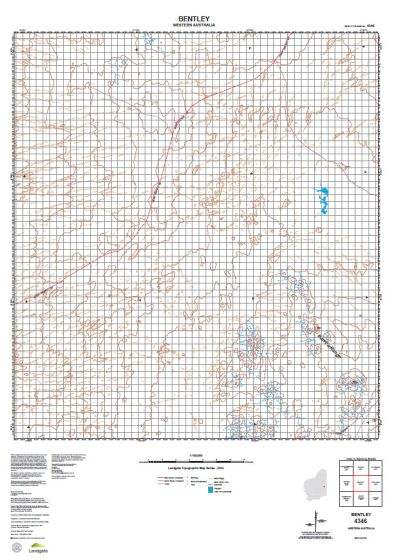 Buy 4346 Bentley Topographic Map by Landgate (2015) – The Chart & Map Shop