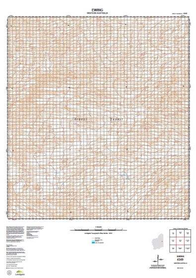 Buy 4349 Ewing Topographic Map by Landgate (2015) – The Chart & Map Shop