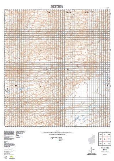 Buy 4352 Top Up Rise Topographic Map by Landgate (2015) – The Chart ...