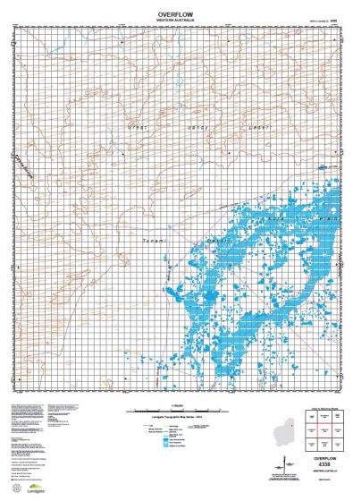 Buy 4358 Overflow Topographic Map by Landgate (2015) – The Chart & Map Shop