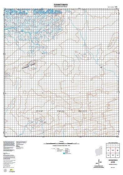 Buy 4359 Bannerman Topographic Map by Landgate (2015) – The Chart & Map ...