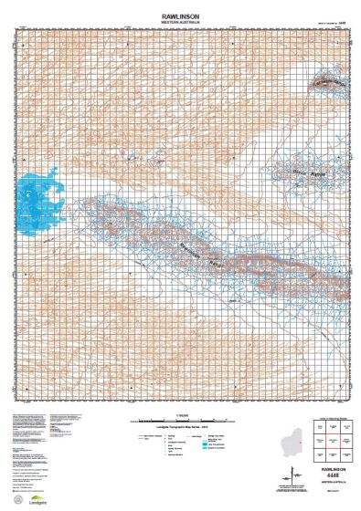 Buy 4448 Rawlinson Topographic Map by Landgate (2015) – The Chart & Map ...
