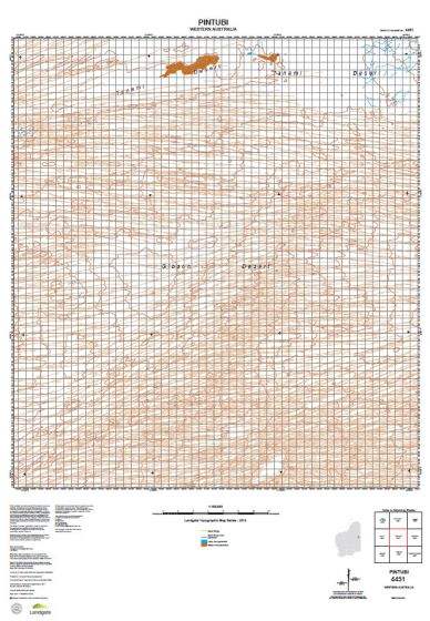 Buy 4451 Pintubi Topographic Map by Landgate (2015) – The Chart & Map Shop