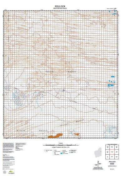 Buy 4452 Pollock Topographic Map by Landgate (2015) – The Chart & Map Shop