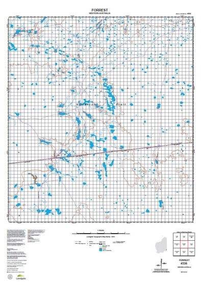 Buy 4536 Forrest Topographic Map by Landgate (2015) – The Chart & Map Shop