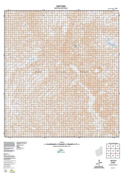 Buy 4542 Gifford Topographic Map by Landgate (2015) – The Chart & Map Shop