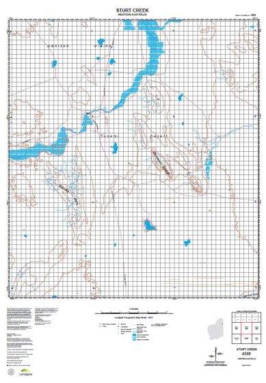 Buy 4559 Sturt Creek Topographic Map by Landgate (2015) – The Chart ...