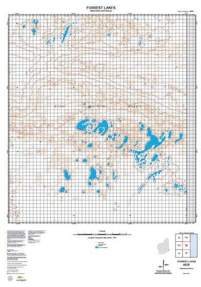 Buy 4639 Forrest Lakes Topographic Map by Landgate (2015) – The Chart ...