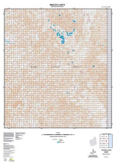 Buy 4642 Waigen Lakes Topographic Map by Landgate (2015) – The Chart ...