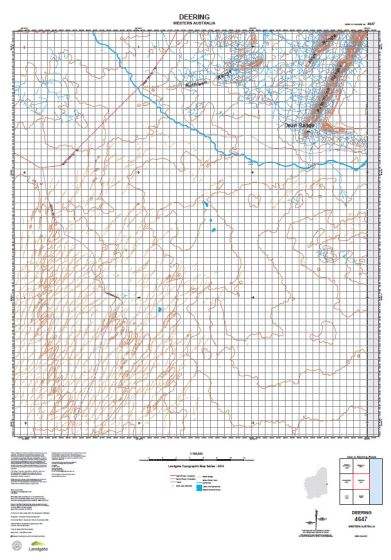 Buy 4647 Deering Topographic Map by Landgate (2015) – The Chart & Map Shop