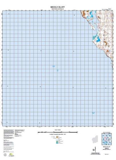 Buy 1546-2 Middle Bluff Topographic Map by Landgate (2015) – The Chart ...