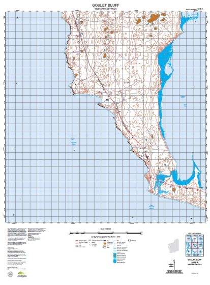 Buy 1645-4 Goulet Bluff Topographic Map by Landgate (2015) – The Chart ...