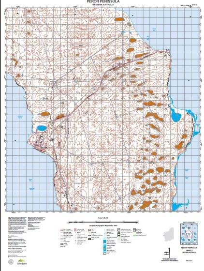 Buy 1646-3 Peron Peninsula Topographic Map by Landgate (2015) – The ...