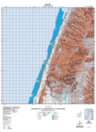 Buy 1653-1 Mandu Topographic Map by Landgate (2015) – The Chart & Map Shop