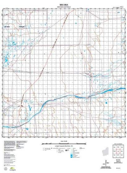 Buy 1751-2 Mia Mia Topographic Map by Landgate (2015) – The Chart & Map ...