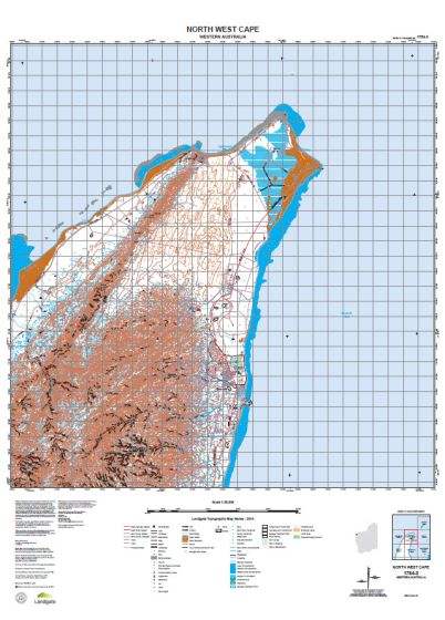 Buy 1754-3 North West Cape Topographic Map by Landgate (2015) – The ...