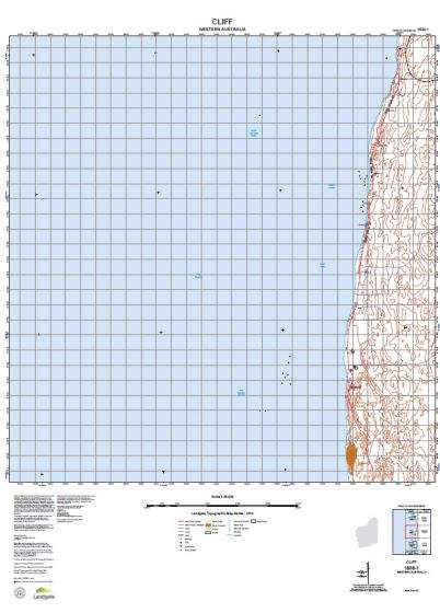 Buy 1838-1 Cliff Topographic Map by Landgate (2015) – The Chart & Map Shop