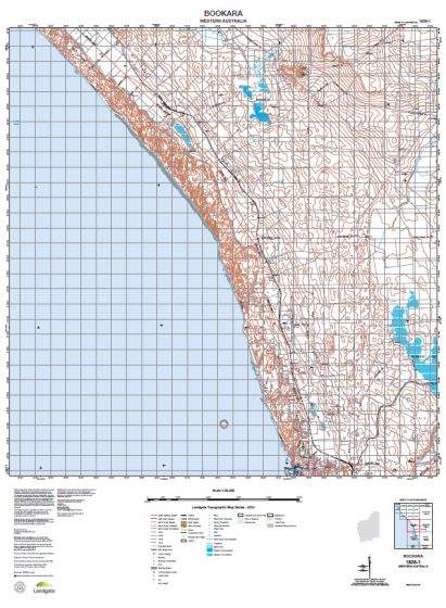 Buy 1839-1 Bookara Topographic Map by Landgate (2015) – The Chart & Map ...