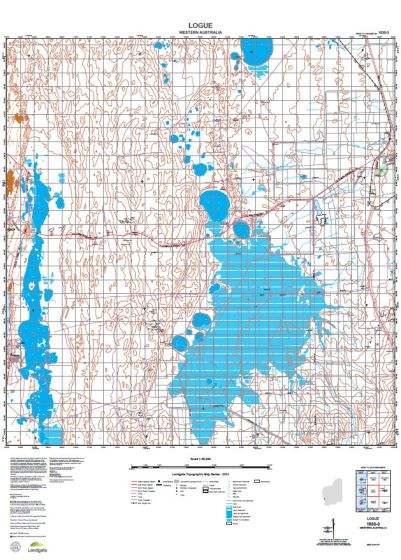 Buy 1938-3 Logue Topographic Map by Landgate (2015) – The Chart & Map Shop