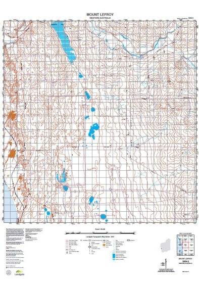 Buy 1939-3 Mount Lefroy Topographic Map by Landgate (2015) – The Chart ...