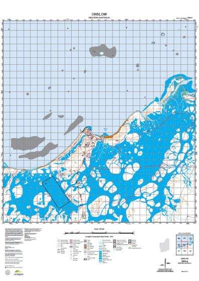 Buy 1954-4 Onslow Topographic Map by Landgate (2015) – The Chart & Map Shop