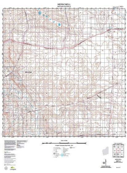 Buy 2037-4 Herschell Topographic Map by Landgate (2015) – The Chart ...