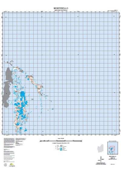 Buy 2057-3 Montebello Topographic Map by Landgate (2015) – The Chart ...