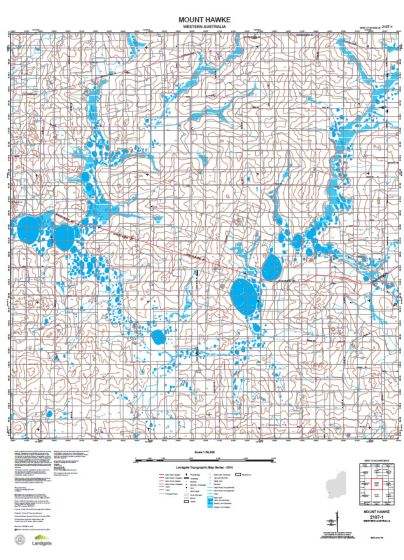 Buy 2137-1 Mount Hawke Topographic Map by Landgate (2015) – The Chart ...