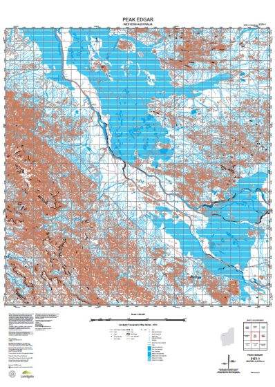 Buy 2151-1 Peak Edgar Topographic Map by Landgate (2015) – The Chart ...