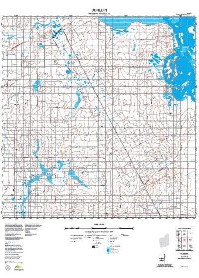 Buy 2237-1 Dunedin Topographic Map by Landgate (2015) – The Chart & Map ...